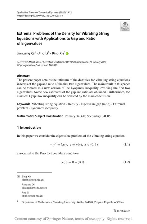 extremal problems of the density for vibrating string equations with applications to gap and