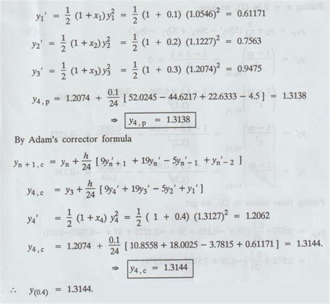adams bash forth predictor and corrector methods solved example problems