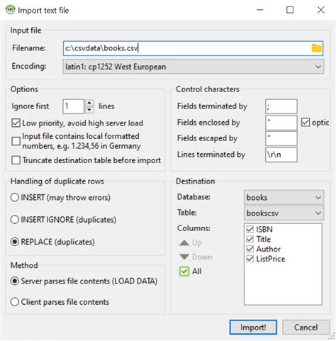 Comment Importer Un Fichier Csv Dans Une Table D Une Base De Donn Es