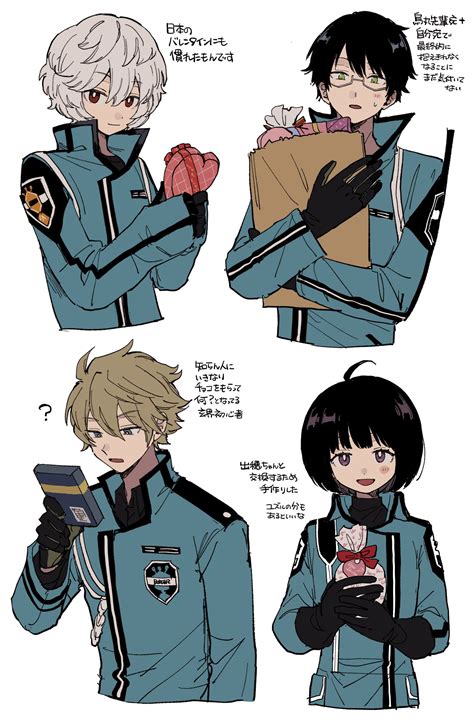 Amatori Chika Kuga Yuuma Hyuse And Mikumo Osamu World Trigger
