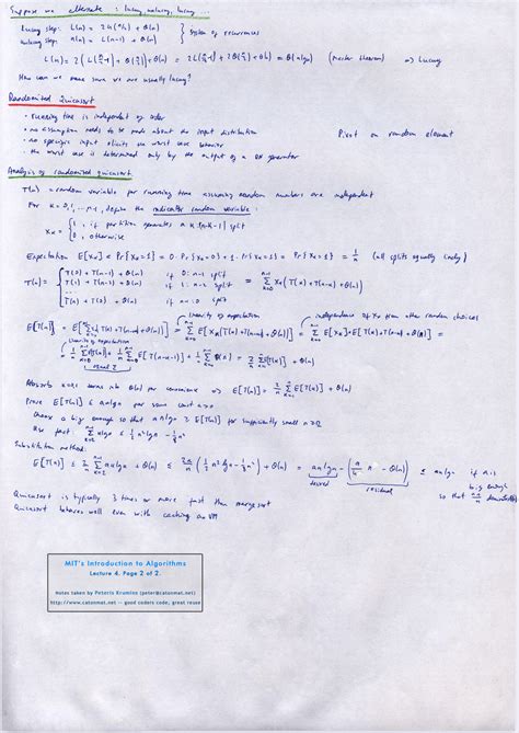 mit s introduction to algorithms lectures 4 and 5 sorting good coders code great coders reuse