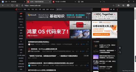 如何获得csdn深色模式（基于edge的强制深色获取） 网页版csdn个人主页可以设置为黑色吗 csdn博客
