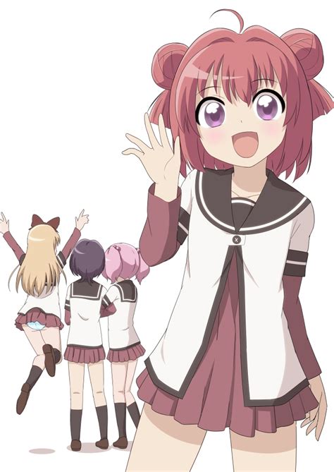 Toshinou Kyouko Akaza Akari Funami Yui And Yoshikawa Chinatsu Yuru Yuri Drawn By Kuri