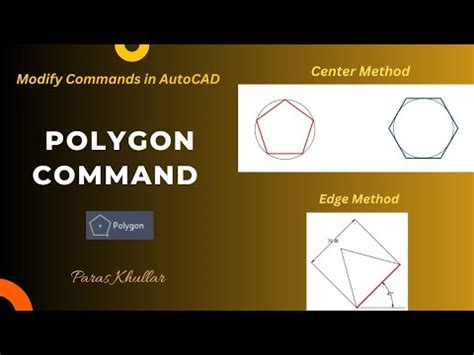 Polygon Command Draw Commands AutoCAD Paras Khullar YouTube