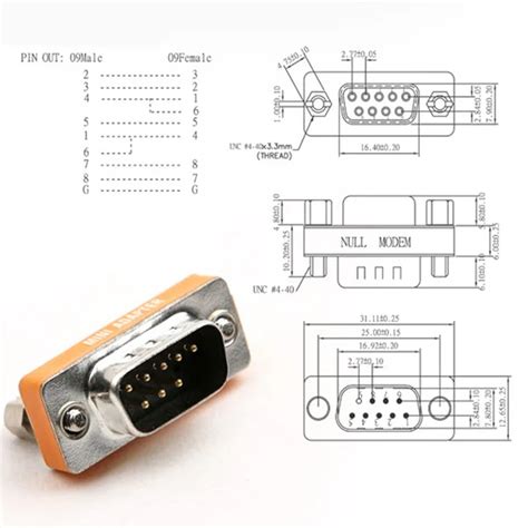 Null Modem Serial Cable Pinout RS 232 Serial Port Serial 59 OFF