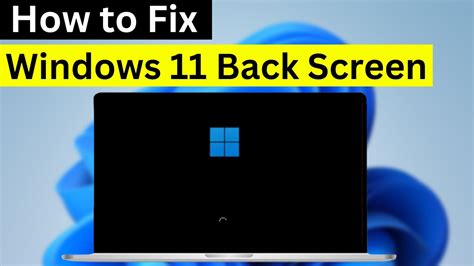 How To Fix Black Screen With Cursor On Windows 11 YouTube