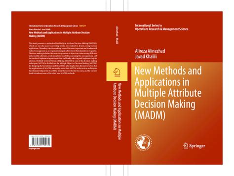 pdf new methods and applications in multiple attribute decision making madm alireza