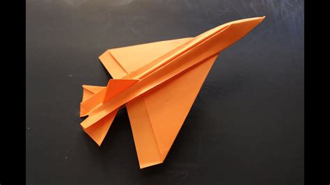 How To Make A Cool Paper Plane Origami Instruction Jet Fighter YouTube