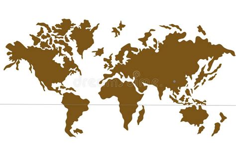 Illustration Map Of The World Hand Drawing Map Worlds Stock