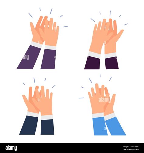 Clapping Of Hands Stock Vector Images Alamy