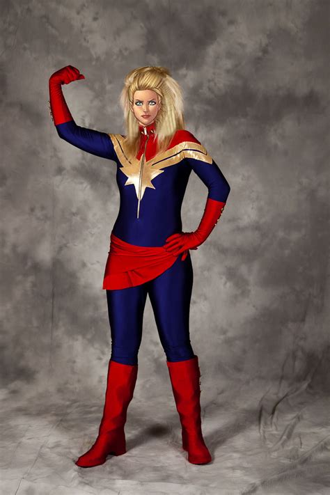 Msmarvel Carol Danvers Catsuits Cosplay Costume