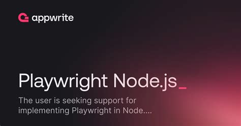 playwright node js threads appwrite