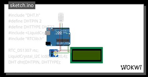 Rtc Lcd Dht Wokwi Esp32 Stm32 Arduino Simulator