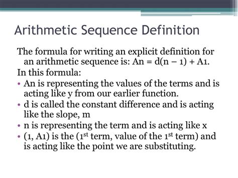 arithmetic sequences as functions ppt download