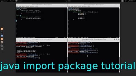 Java Import Package Tutorial In Linux YouTube