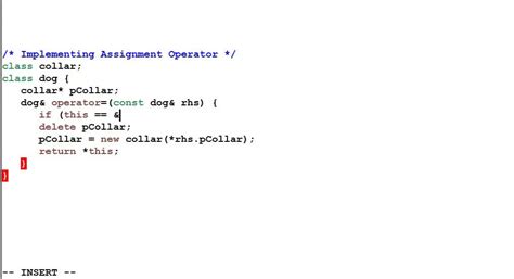 advanced c assignment to self in assignment operator youtube