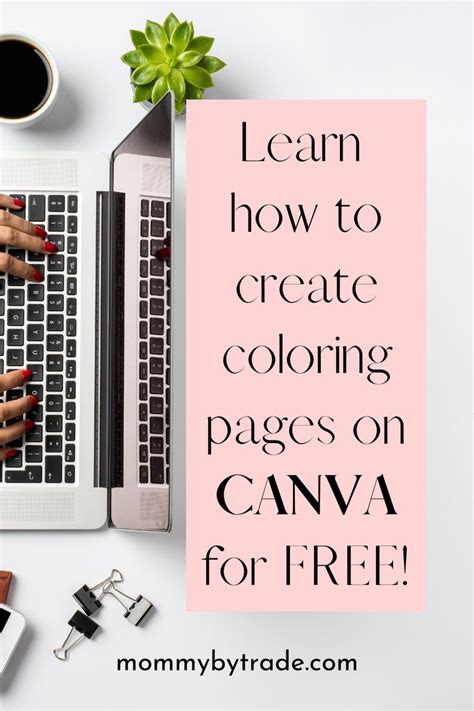 Make Free Coloring Pages Using Canva Diy Coloring Books Canvas
