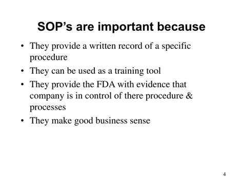 PPT Standard Operating Procedure PowerPoint Presentation Free