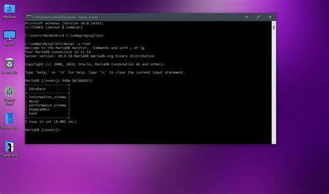 cara membuat database dengan cmd mysql xampp catatan online