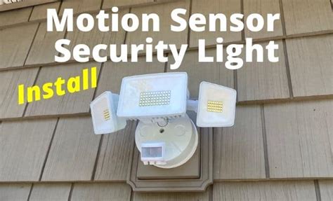 How To Install A Motion Sensor Security Light Lighting Tutor