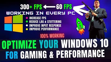 How To Optimize Windows 10 For Gaming 2022 Increase FPS And