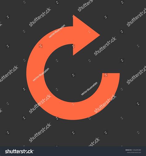 Arrow Reload Refresh Rotation Repetition Reset Stock Vector Royalty