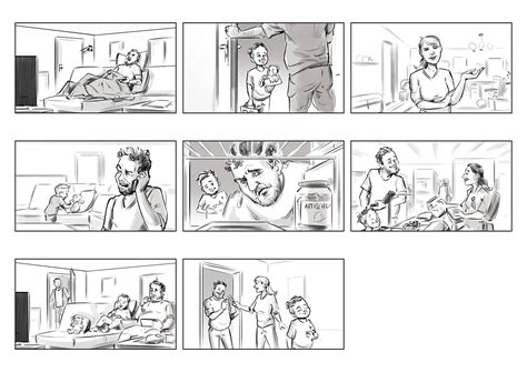 Storyboards For Advertising 01 Behance