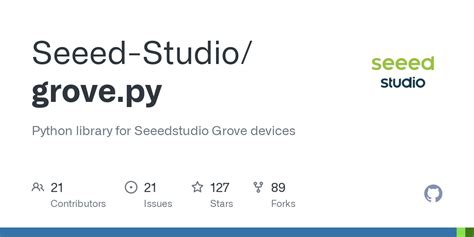 GitHub Seeed Studio Grove Py Python Library For Seeedstudio Grove