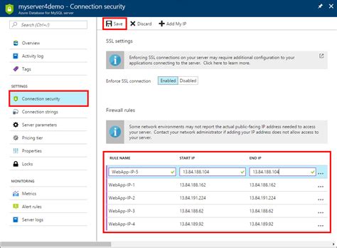 conexión con azure app service azure database for mysql microsoft learn