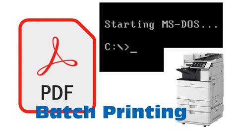 how to batch print pdf from command line in windows batch print pro youtube