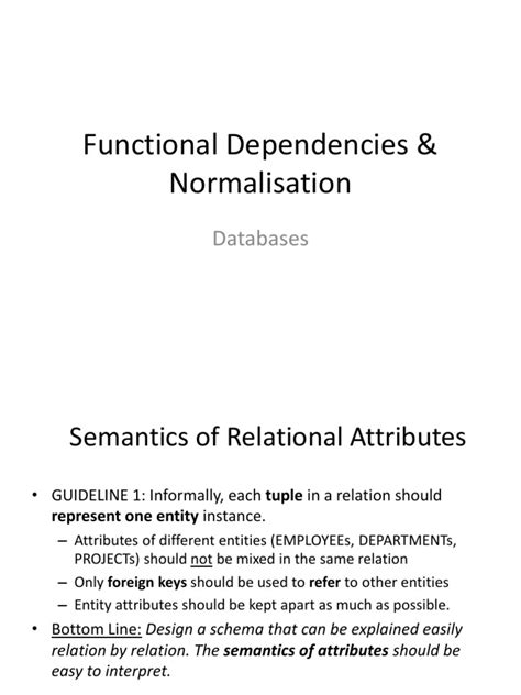 functional dependencies and normalization pdf relational model relational database