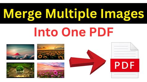 how to merge multiple image files into one pdf offline and without converter easiest way youtube