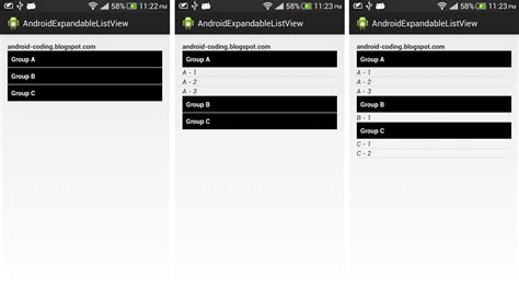 android coding expandablelistview example