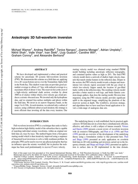 anisotropic 3d full waveform inversion pdf angular resolution wavelength
