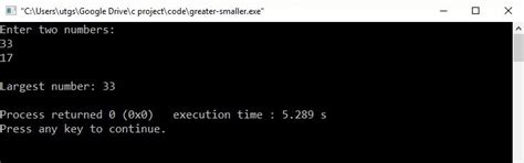 c program to compare two numbers without using relational operators