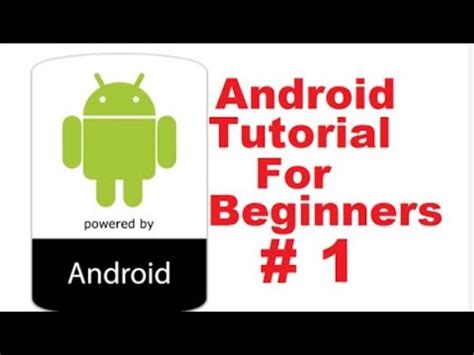 Android Studio Tutorial For Beginners 1 Android Tutorial Android App