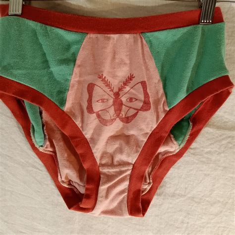 Arq Womens Pink And Green Panties Depop