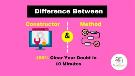 Difference Between Constructor And Method Learn Computer Science