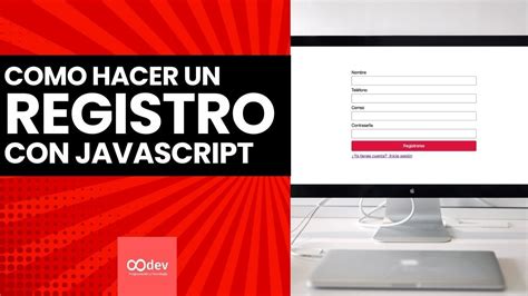 como hacer un formulario de registro en html y javascript youtube