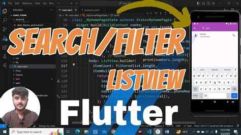 Search Filter Listview In Flutter 2024 Search Bar Search List In