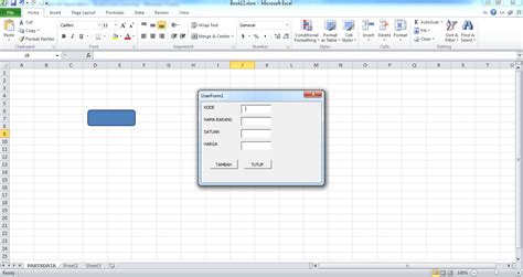 Tutorial Membuat Form Isian Data Sederhana Pada Microsoft Excel