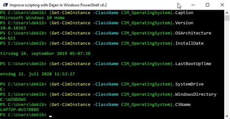 how to get operating system os details using powershell improve scripting