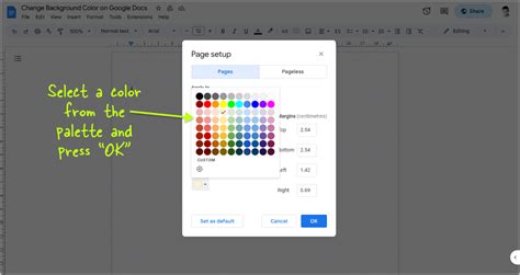 How To Change Background Color On Google Docs 4 Easy Steps
