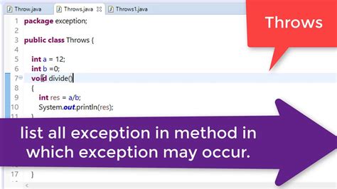 73 Throws And Finally Keyword In Java Youtube