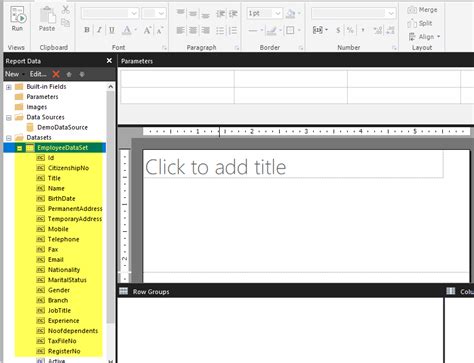 Build SSRS RDL Report From Microsoft Report Builder Part One