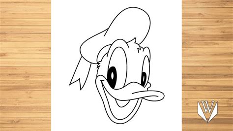 How To Draw Donald Duck Easy Step By Step Disney