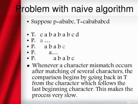 naive string matching