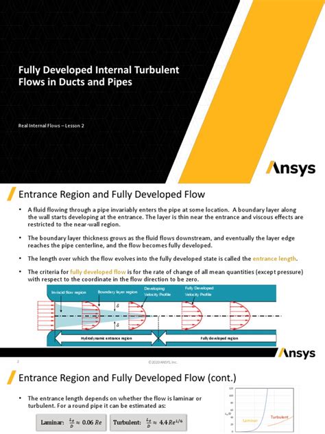 lesson 2 fully developed internal turbulent flows in ducts and pipes handout pdf fluid