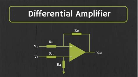 Operational Amplifier Op As Differential Amplifier Or Op As
