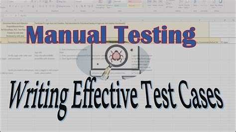 Manual Testing How To Write Effective Test Cases QA Testing Tutorial